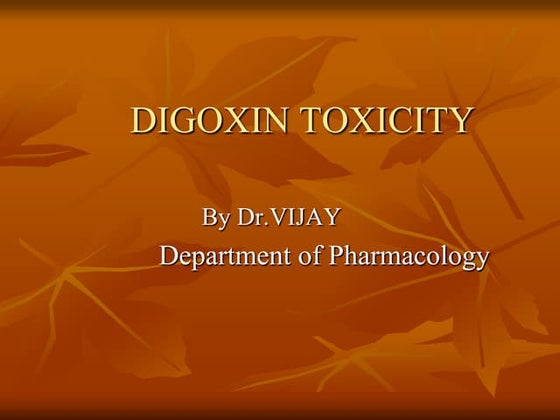 Digoxin | PPT