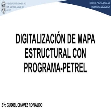 DIGITALIZACION DE MAPA ESTRUCTURAL EN PETREL | PDF