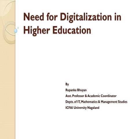 Digitalization in higher education | PDF
