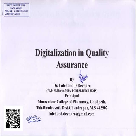 DIGITALIZATION IN QUALITY ASSURANCE.PPT. | PDF