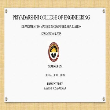 Digital jewellery | PPT