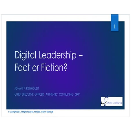 Digital Leadership - Fact or Fiction? | PDF