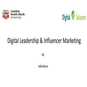 Digital Leadership & Influencer Marketing | PPTX