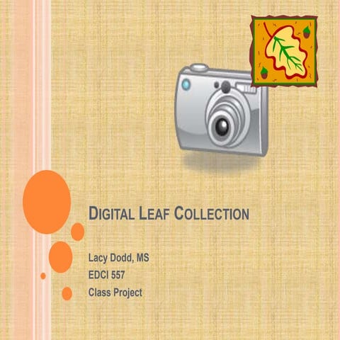 Digital leaf collection | PPTX