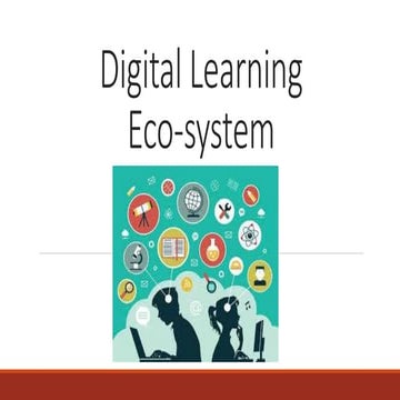 Digital learning eco system | PPT