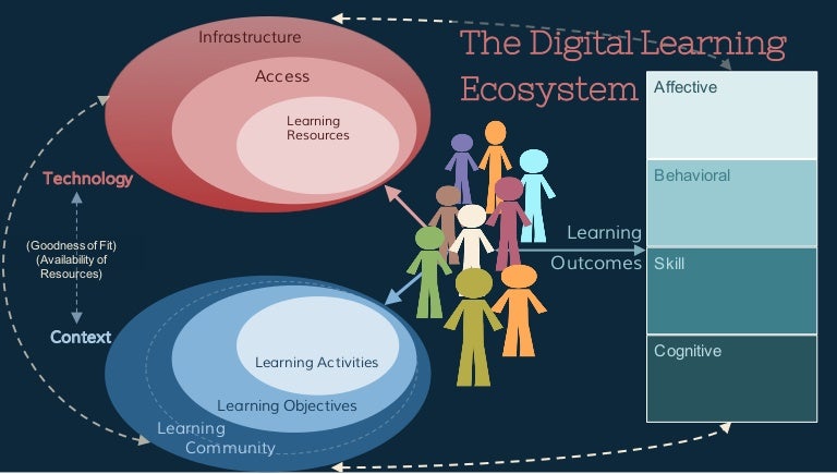 Digital learning ecosystem (multiple learners)