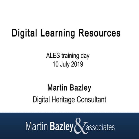 Digital learning resources | PPT