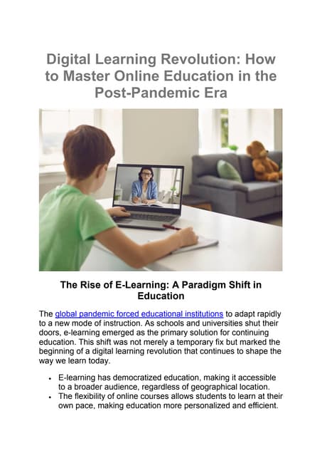 The Future of Remote Learning Lessons Learned and Innovations Ahead.pdf ...