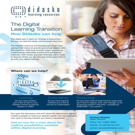 Digital Learning Transition A4 | PDF