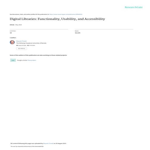 Creating digital libraries in support of learning communities using ...