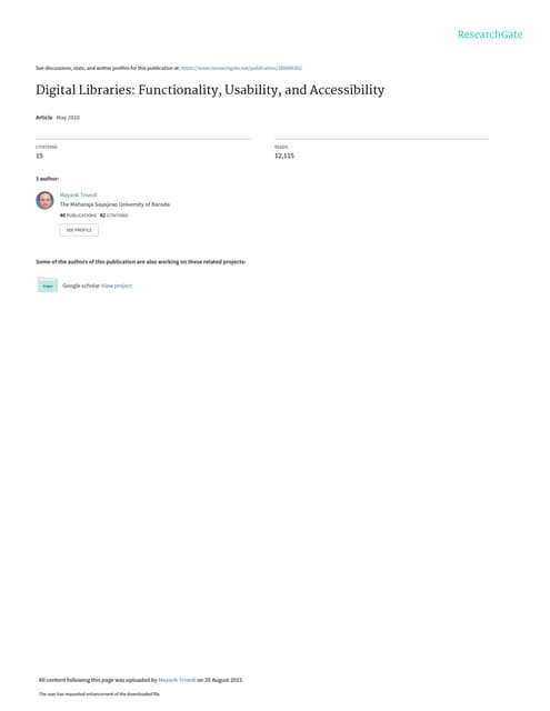 E library in the 21st century | PPTX