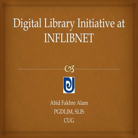 Digital library initiative at inflibnet | PPTX