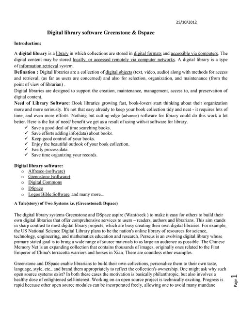 Module 1 introduction of Dspace | PPT