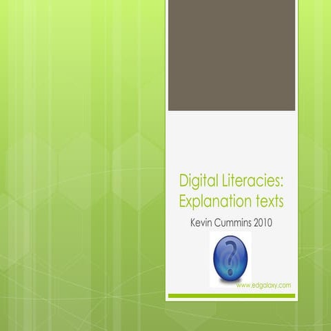 Features of an Explanation Text | PPT
