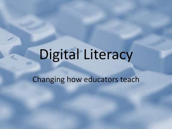 Digital literacy | PPTX