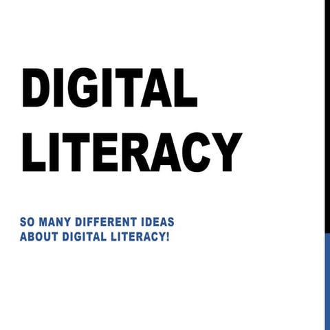 Digital literacy wanderley | PPTX