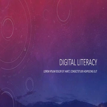 Digital Literacy | PPT