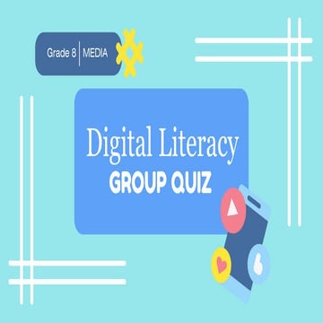 Digital Citizenship Quiz for Grade 8 learners | PPTX