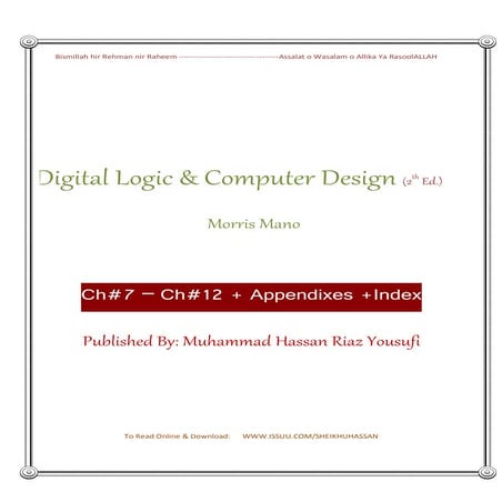 Digital logic and computer design | PDF