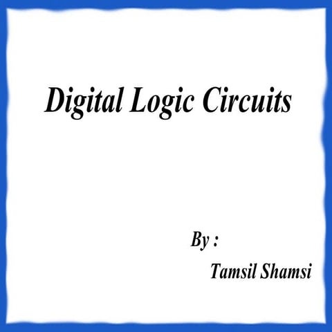 Digital logic circuit | PPT