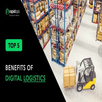 Top 5 Benefits of Digital logistics | PDF