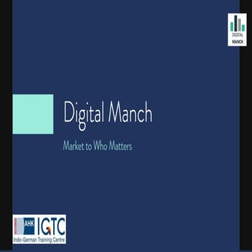 Digital Manch Capstone Pitch Deck | PPTX