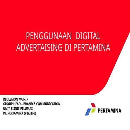 Digital Marketing advertising pertamina.ppt