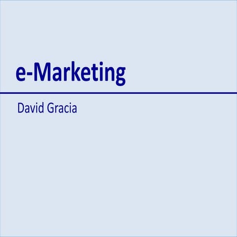 E-Marketing | PPT