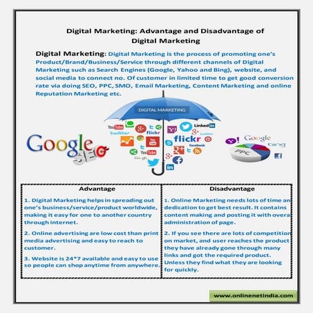 Digital marketing: Advantage and Disadvantage | DOCX | Internet | Computing