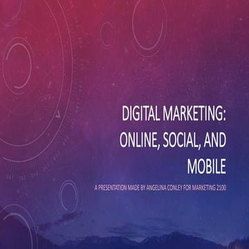 Chapter 3: Digital Marketing | PPTX