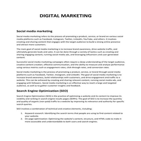 SEO OVERVIEW IN DIGITAL MARKETING In It Sector | PPTX