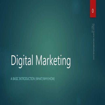 An Introduction to Digital Marketing | PPT