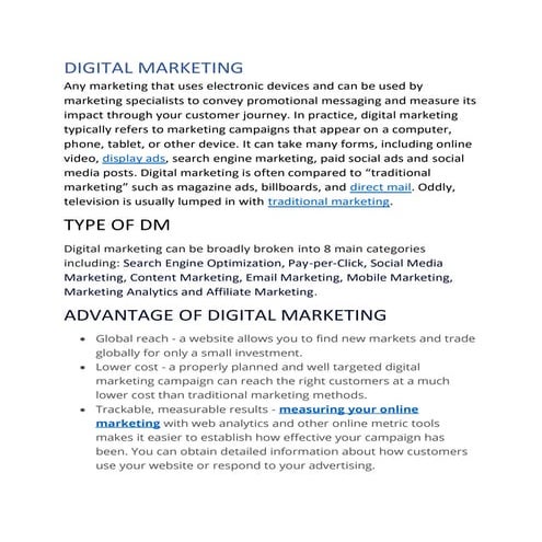 Digital Marketing Services | PDF