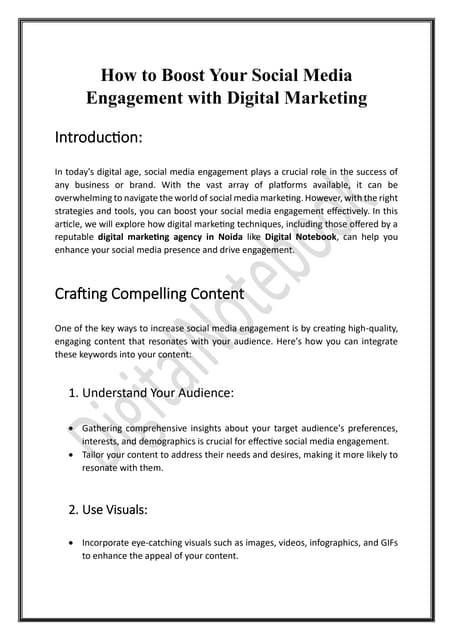 Digital notebook - a digital marketing agency & company