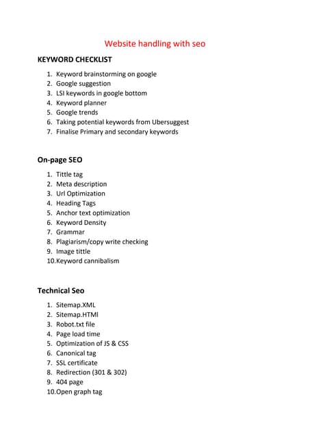 Seo job description | DOCX