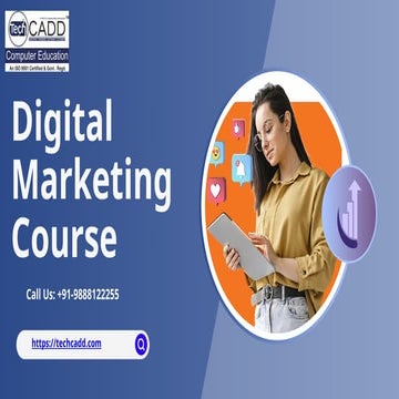 Digital Marketing Course in Jalandhar - TechCADD Computer Education | PPTX