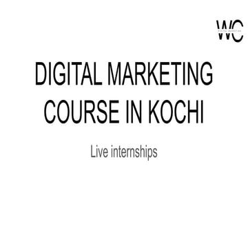FIND THE BEST DIGITAL MARKETING COURSE IN KOCHI | PDF