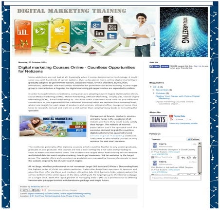 Digital marketing Courses Online - Countless Opportunities for Netizens | PDF