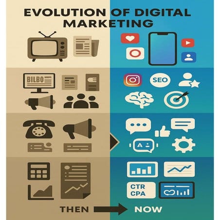 Evolution of Digital Marketing: Then vs. Now | PDF