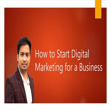 How to start Digital marketing for a business | PPT