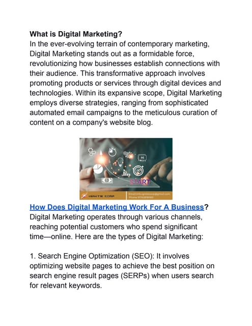 Digital Marketing Introduction and conclusion | PDF | Marketing and ...