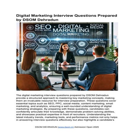 Top 20 Digital Marketing Interview Questions & Answers for 2025 | PDF