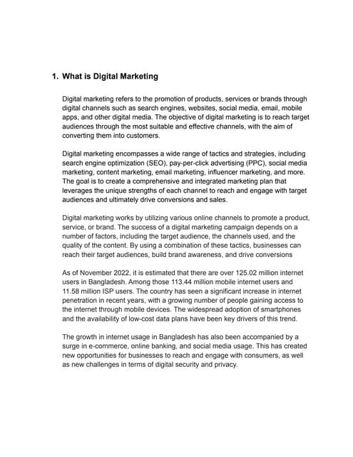 Digital Marketing and Branding presentation | PPT