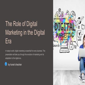 The Role of Digital Marketing in the Digital Era | PPTX