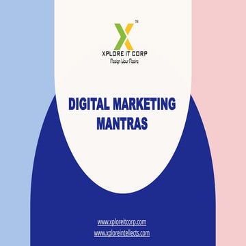 DIGITAL MARKETING MANTRAS the basics .pptx