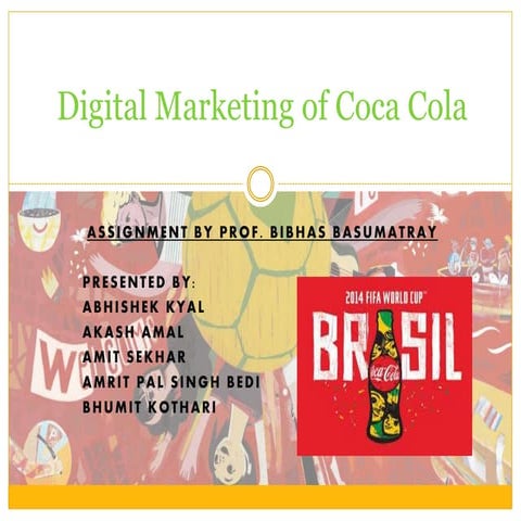 Digital marketing of coca cola | PPTX