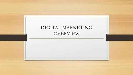CCW332-Digital Marketing Unit-1 Notes | PDF