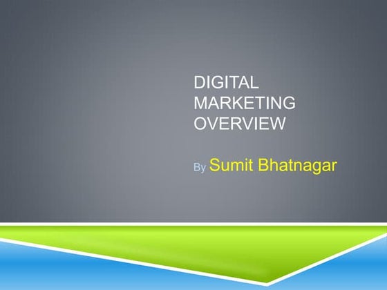 Digital Marketing Overview - Adaptra | PPT