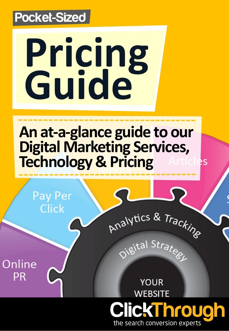 Digital marketing pricing guide