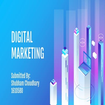 Digital Marketing Project Ppt | PPT